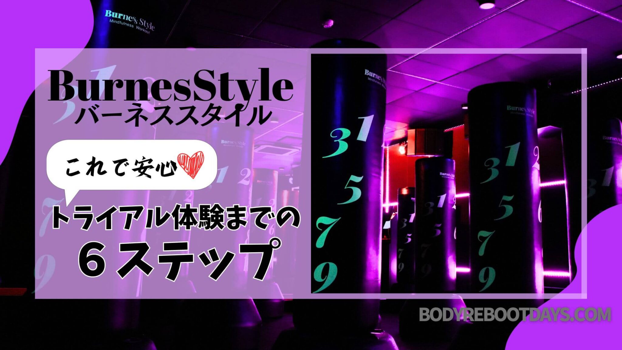 バーネススタイル｜トライアル体験レッスンまでの6ステップ-BurnesStyle | ぴったりエクサ